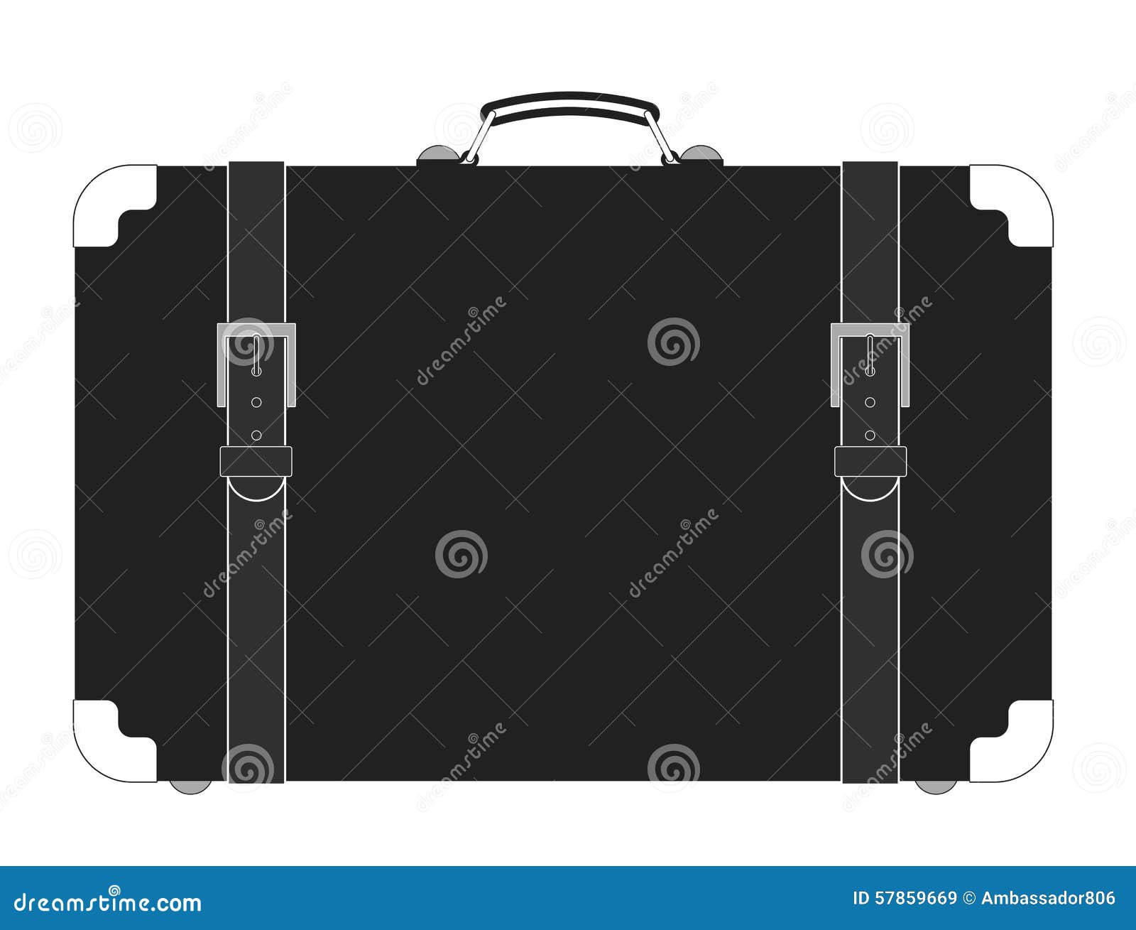 Suitcase vector stock vector. Illustration of travel - 57859669