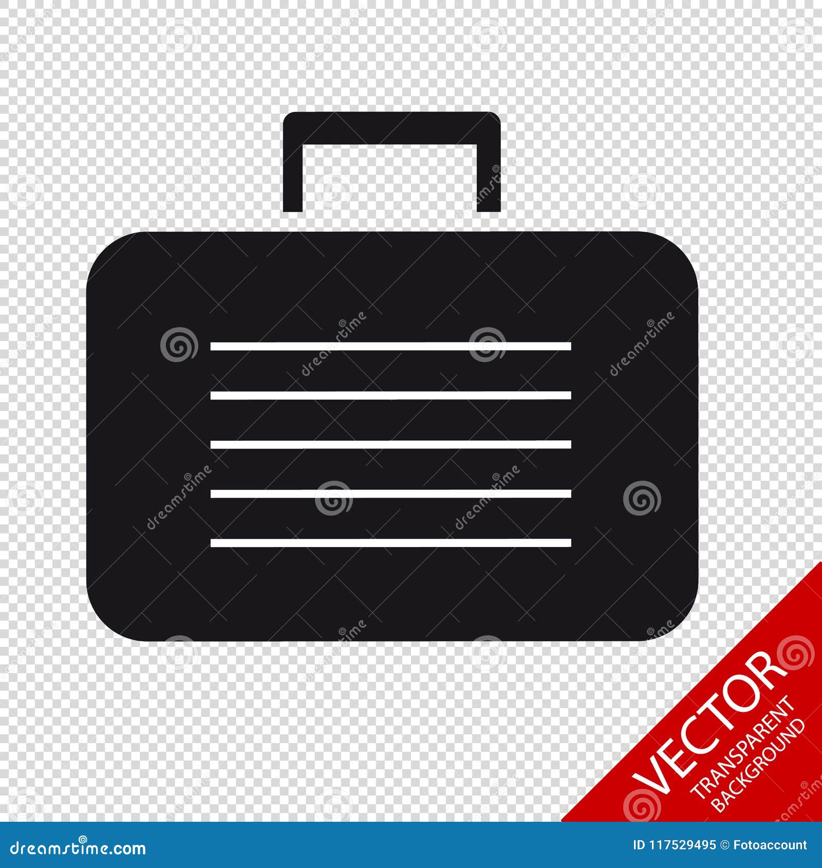 Suitcase - Vector Illustration - Isolated on Transparent Background ...