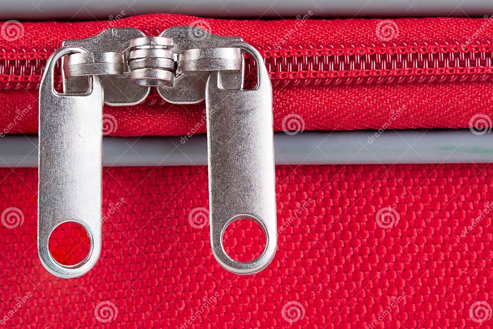 Suitcase zipper stock photo. Image of fastener, background - 16428530