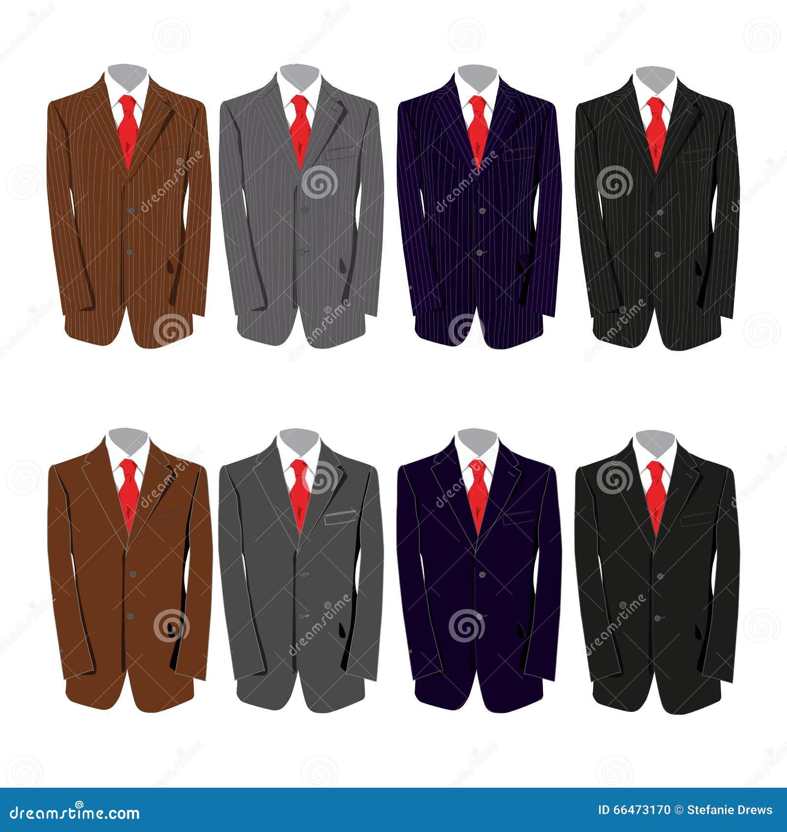 Suits stock vector. Illustration of scalable, silhouette - 66473170