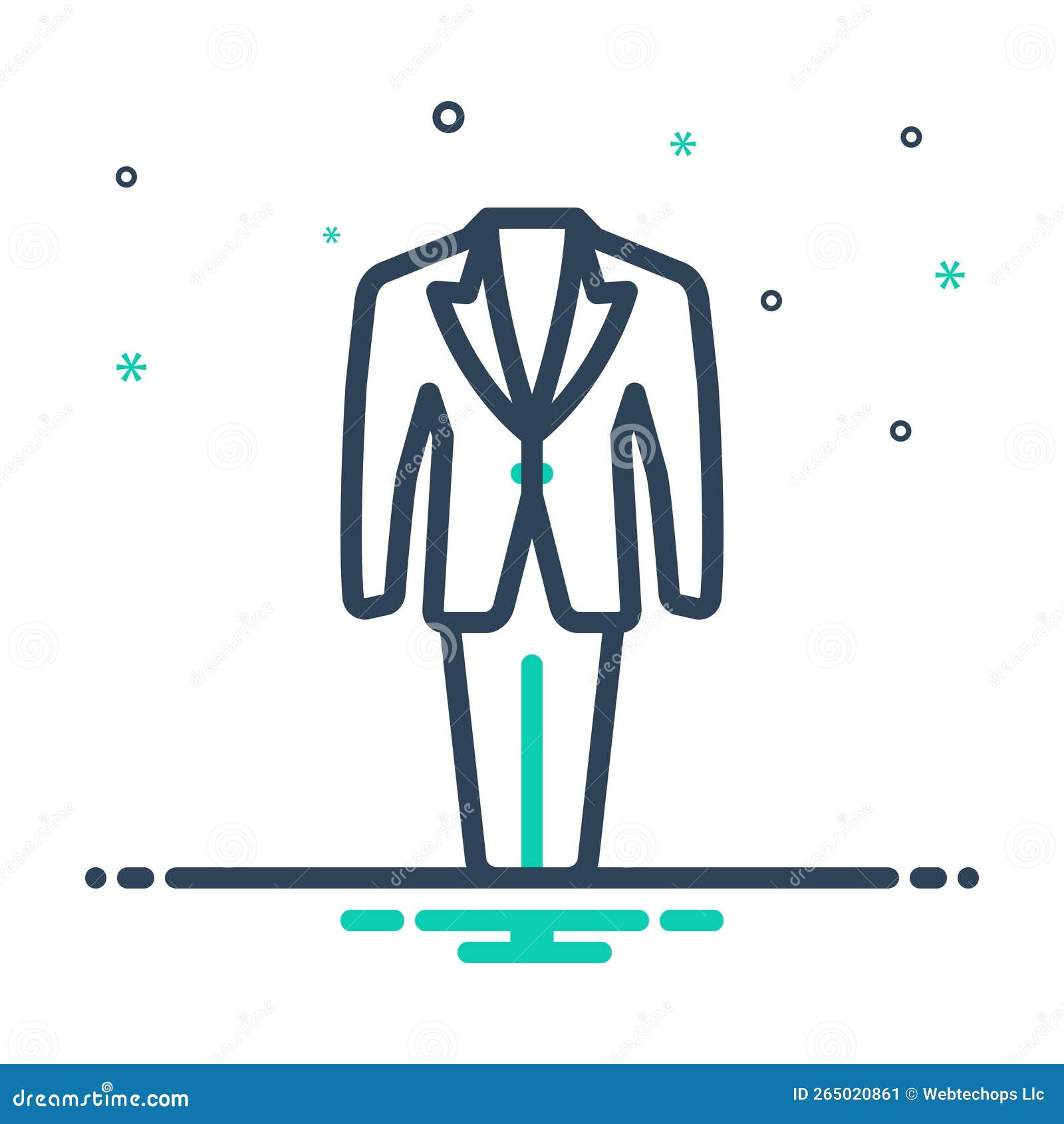 Mix Icon for Suits, Blazer and Coats Stock Vector - Illustration of ...