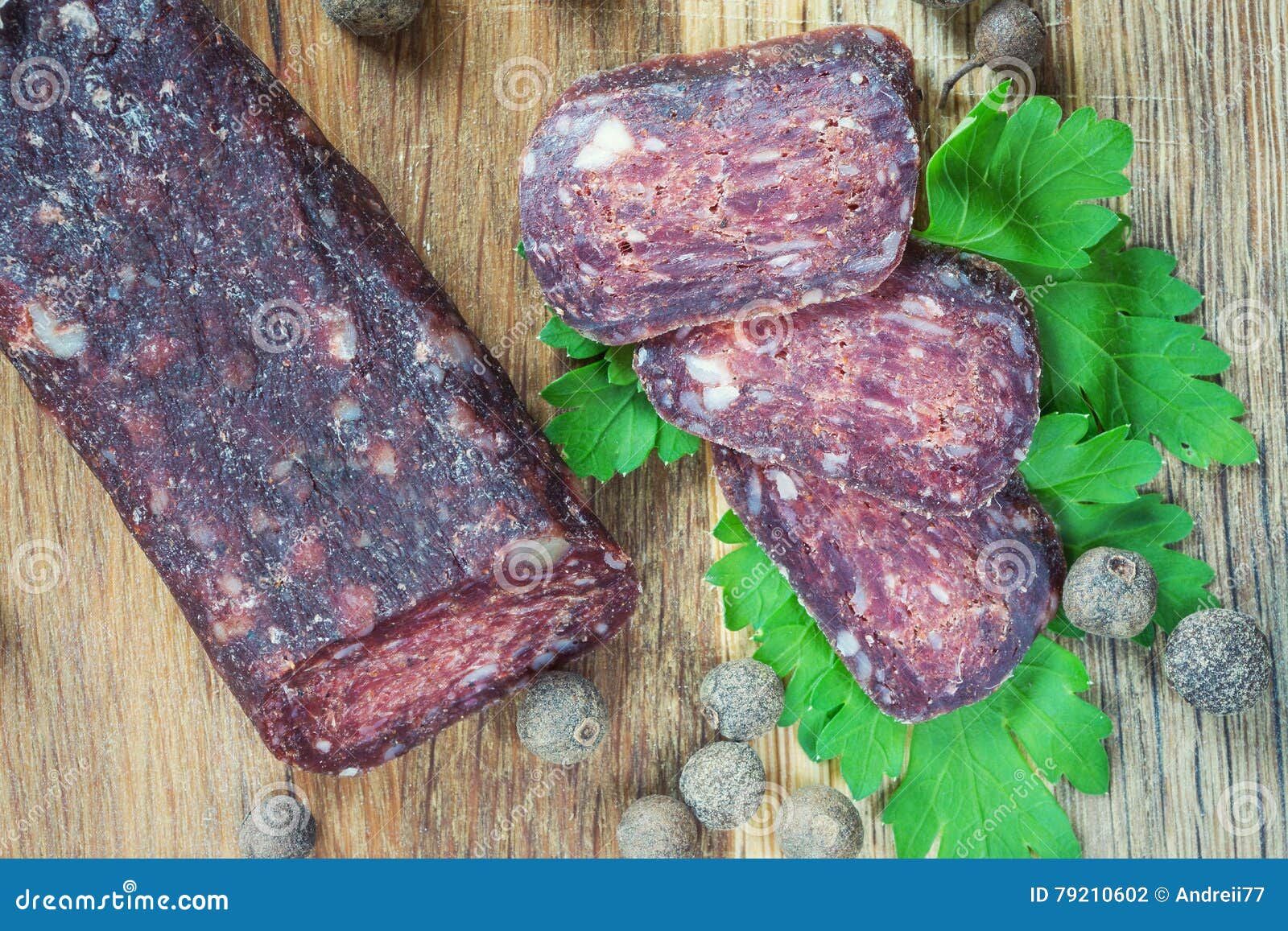 Sujuk stock photo. Image of dried, chopped, healthy, basturma - 79210602