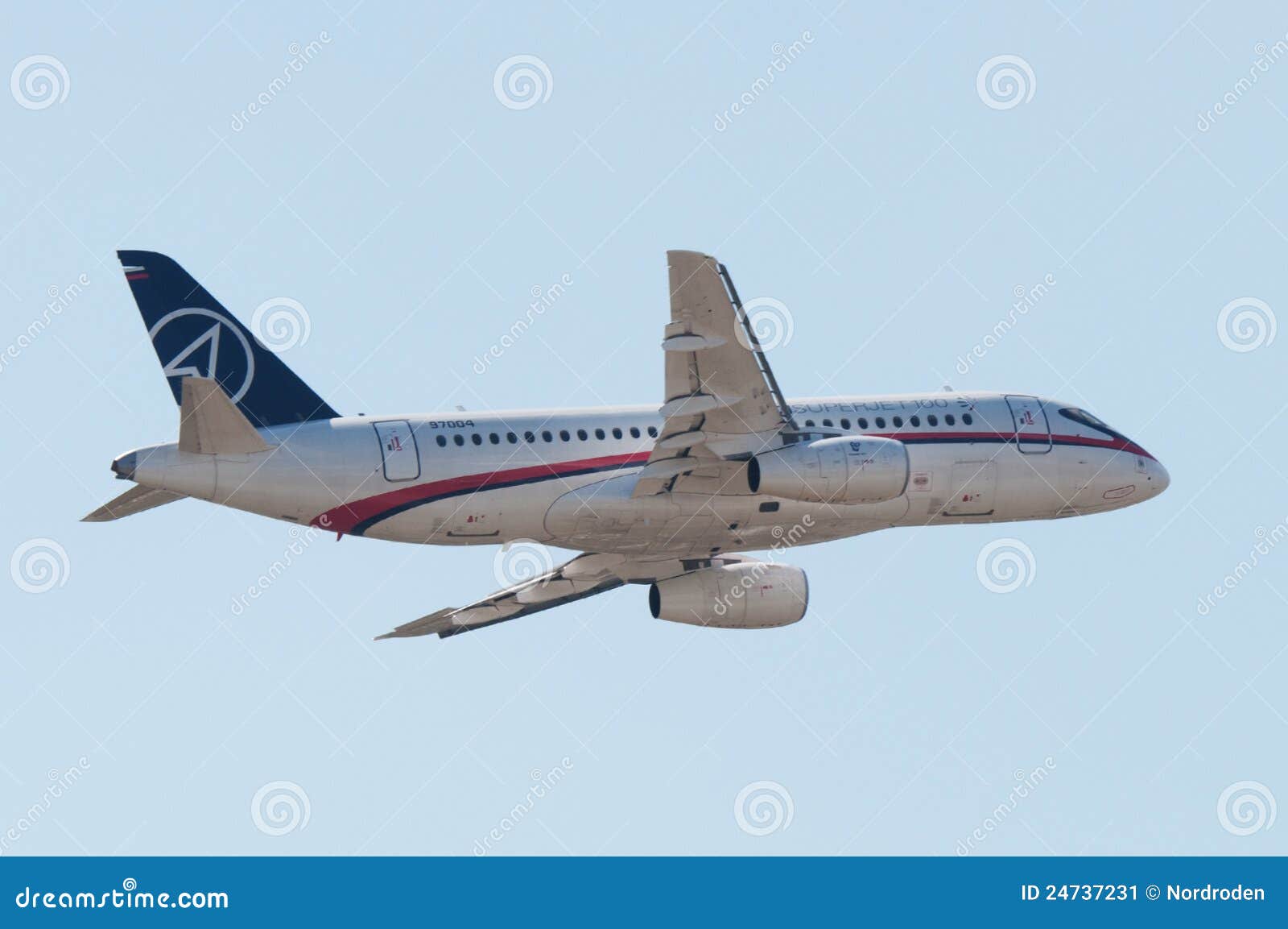 Sukhoi Superjet-100 editorial photo. Image of airliner - 24737231