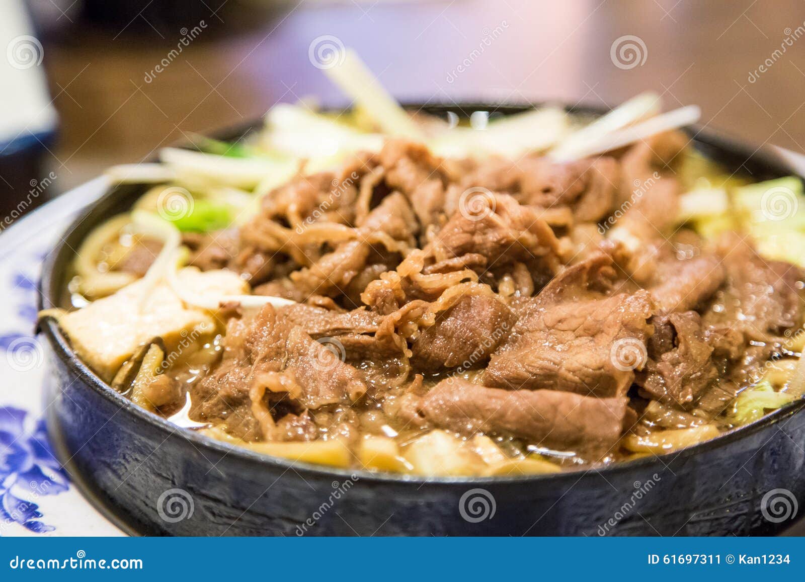 Sukiyaki beef and tofu stock image. Image of tofu, cook - 61697311