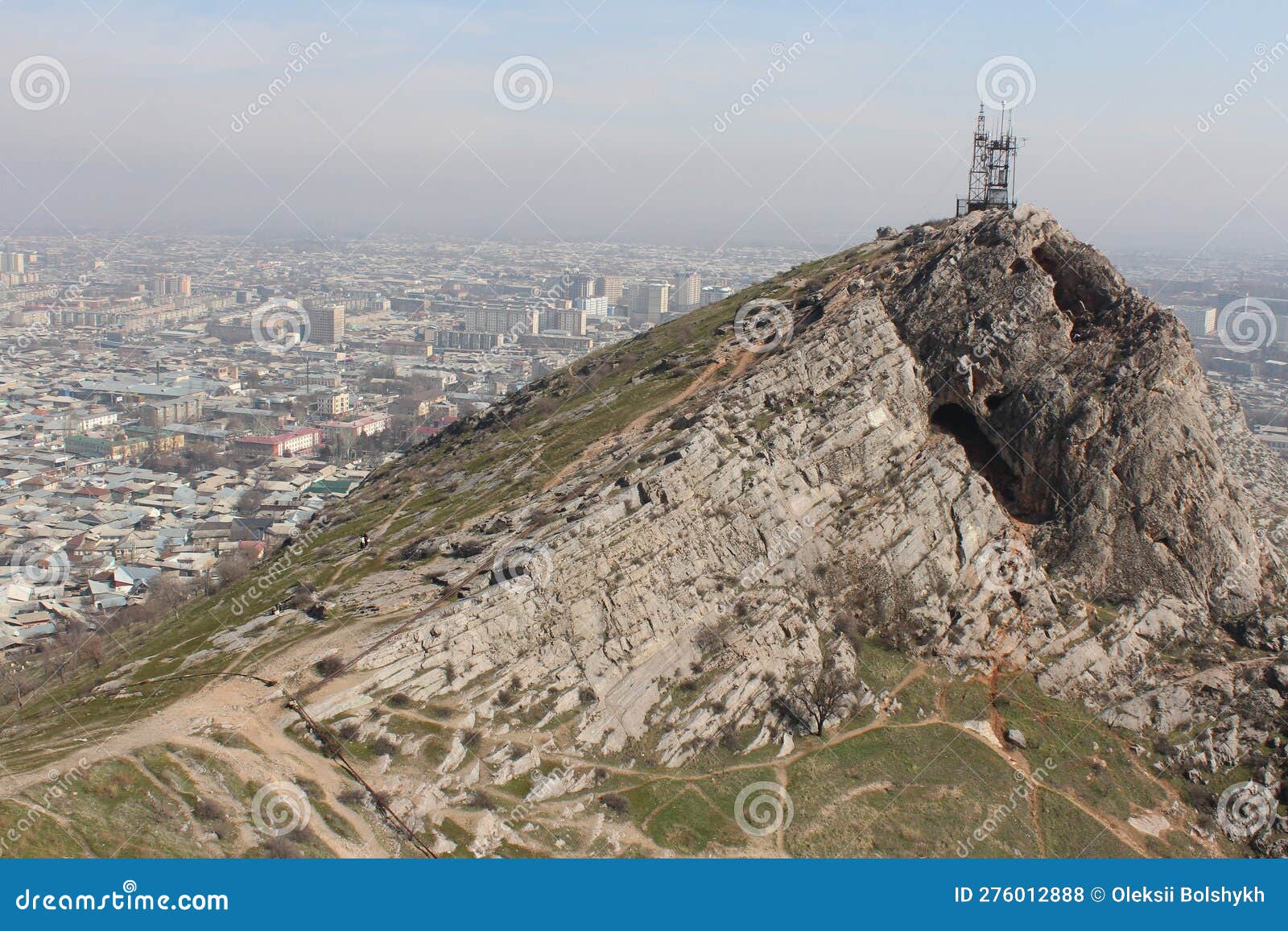 The Sulaiman-Too Mountain and Osh City View Stock Photo - Image of city ...