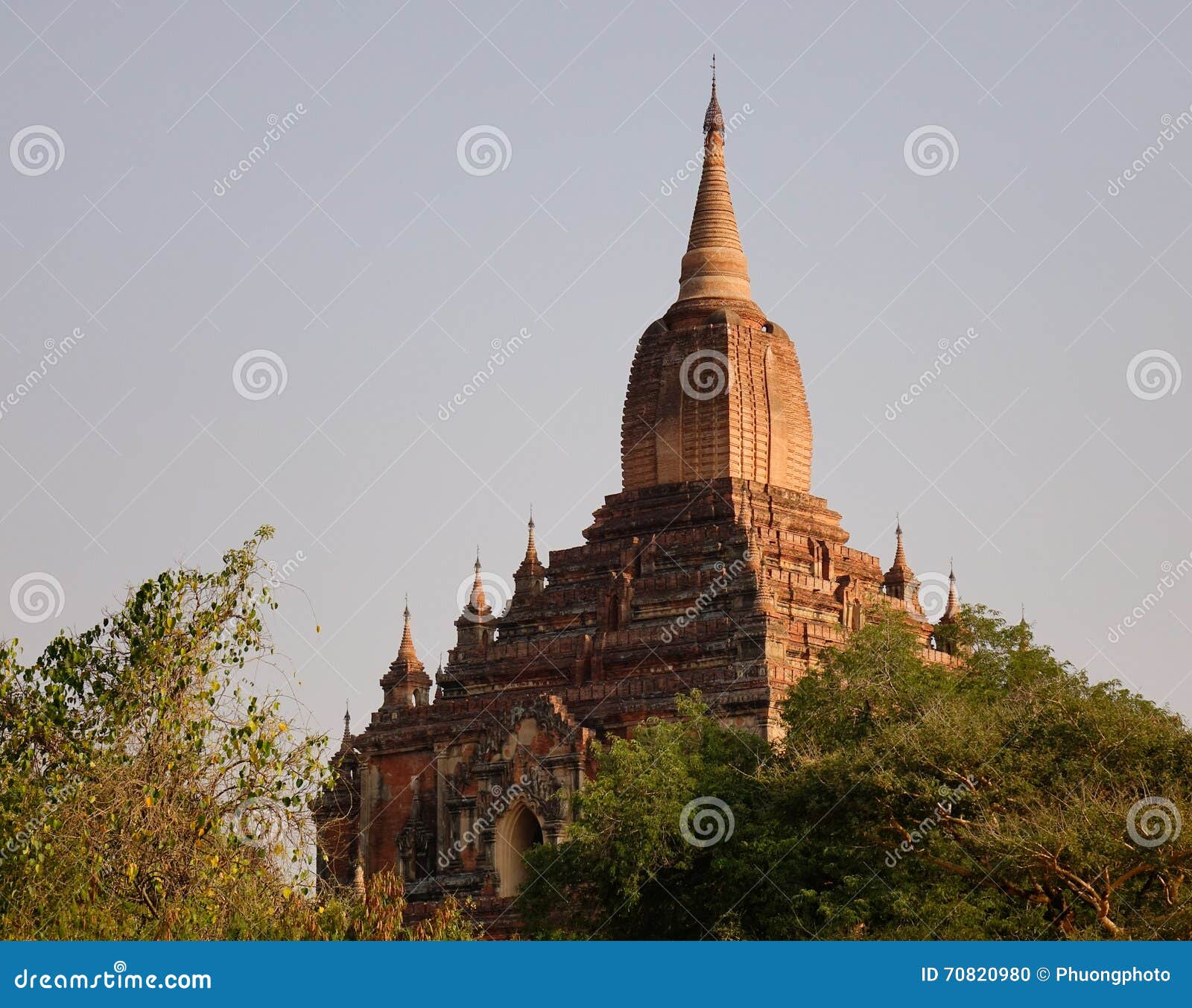 Sulamani Temple in Bagan, Myanmar Stock Photo - Image of temple, tree ...