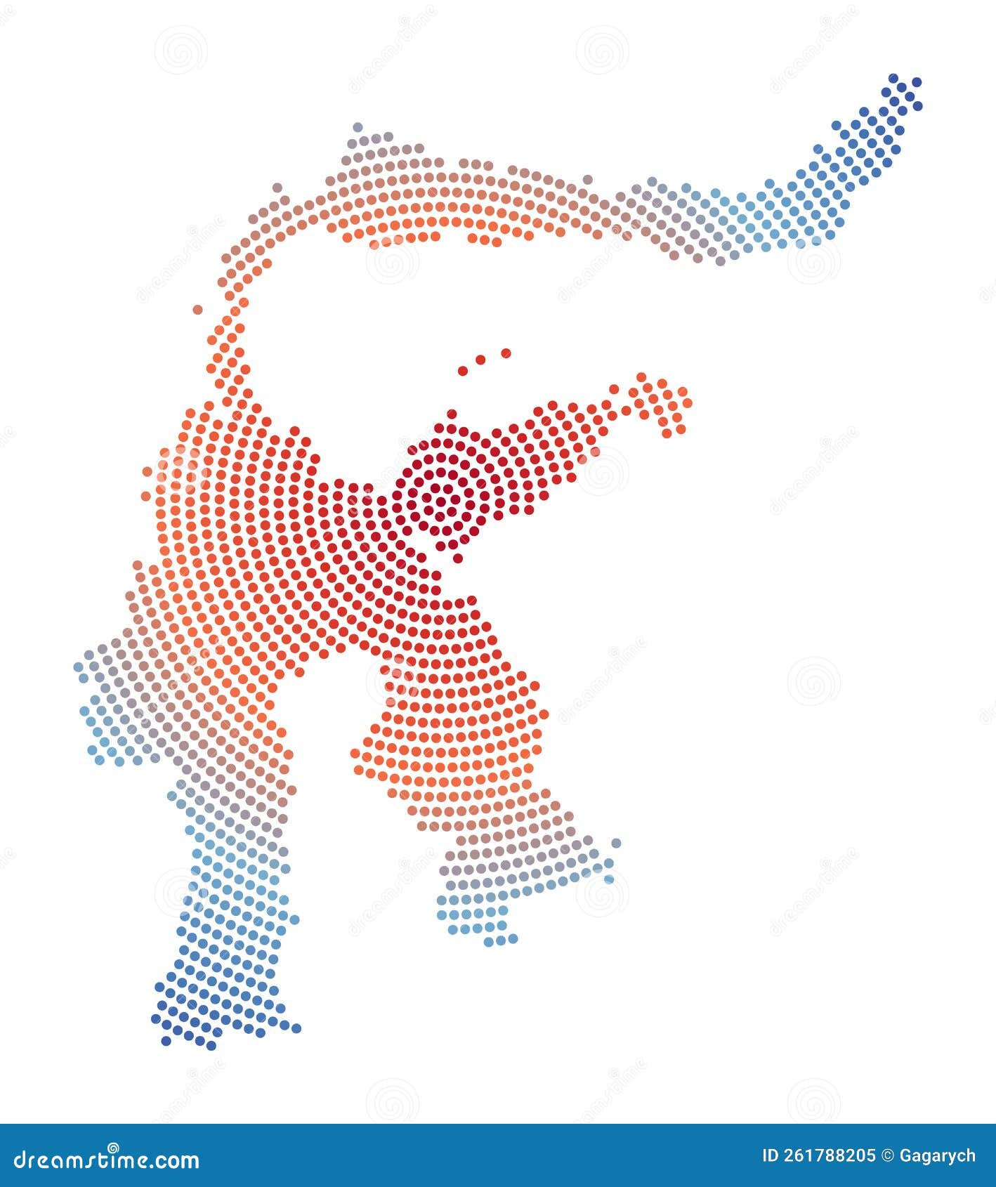 Sulawesi Dotted Map Set. Cartoon Vector | CartoonDealer.com #260421471