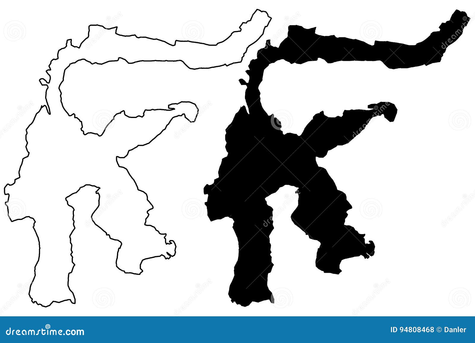 Sulawesi map vector stock vector. Illustration of maps - 94808468