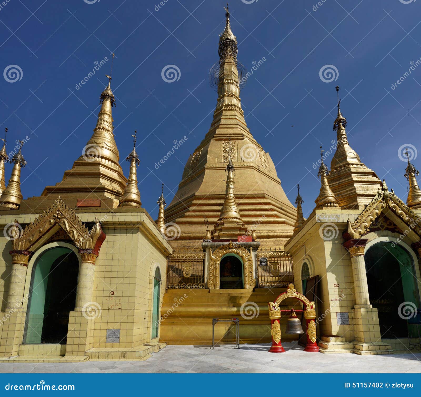 Sule Pagoda, Yangon (Rangoon), Myanmar. Stock Photo - Image of buddhism ...