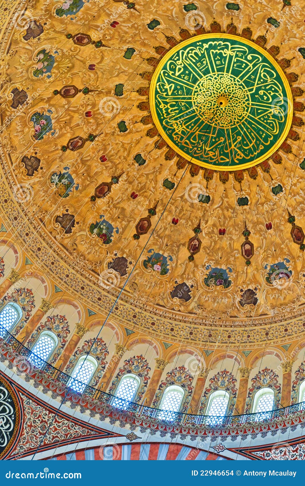 Suleiman Mosque Interior 08 Stock Photo - Image of arch, column: 22946654