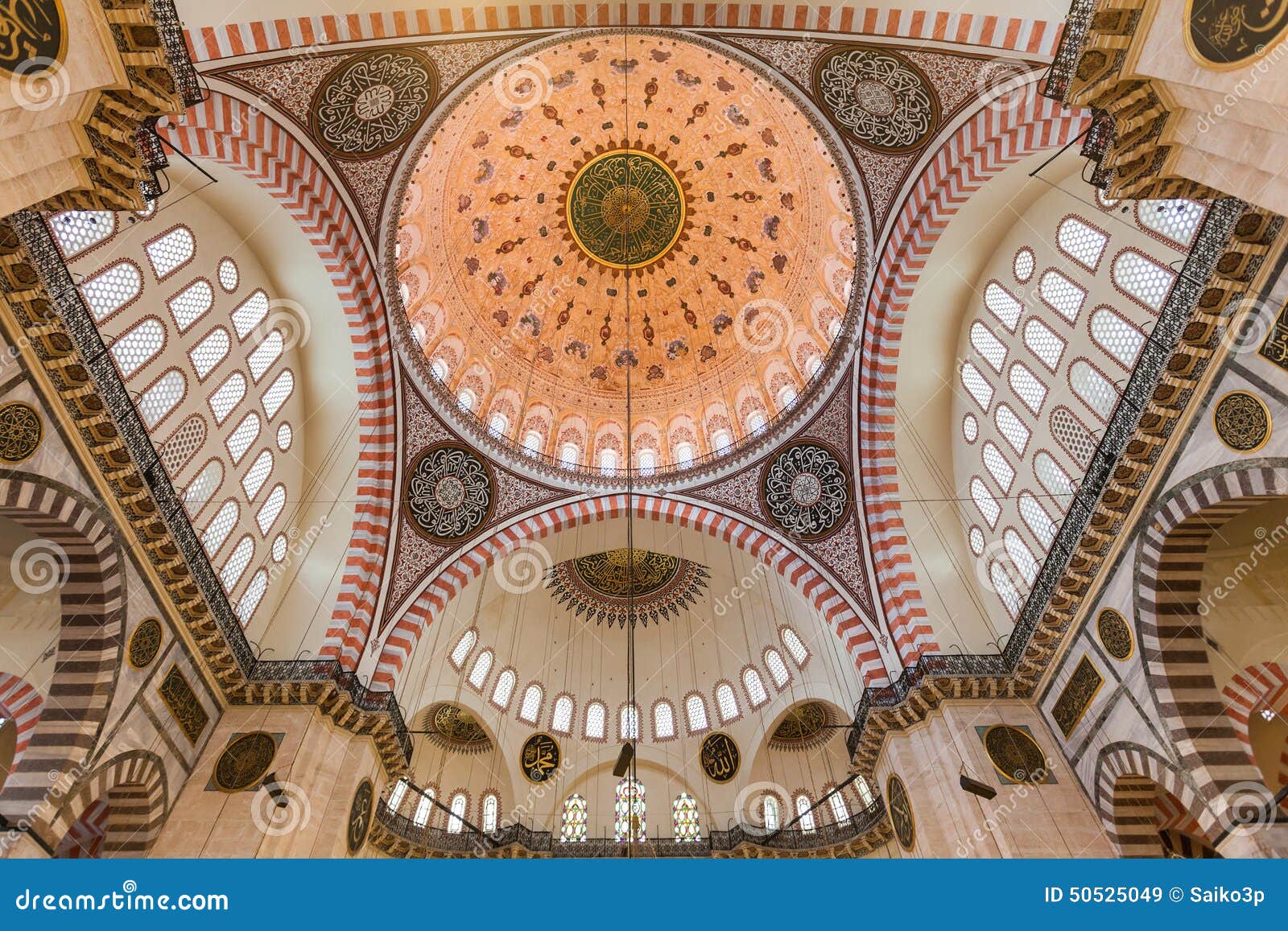 Suleymaniye Moschee-Innenraum Redaktionelles Stockbild - Bild von ...