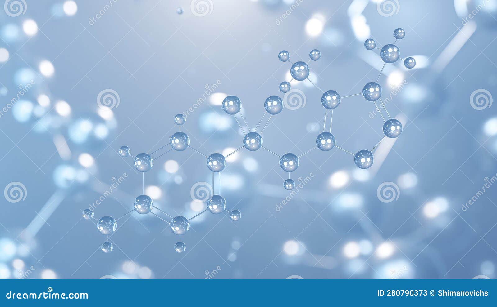 Sulfafurazole Molecule, Sulfonamide Antibacterial Molecular Structure ...