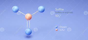 Sulfite, Molecular Structures, Sulphite, 3d Model, Structural Chemical ...