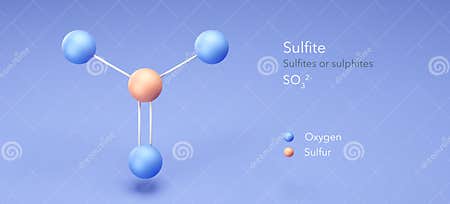 Sulfite, Molecular Structures, Sulphite, 3d Model, Structural Chemical ...