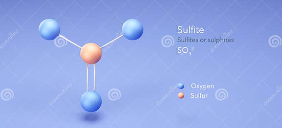 Sulfite, Molecular Structures, Sulphite, 3d Model, Structural Chemical ...