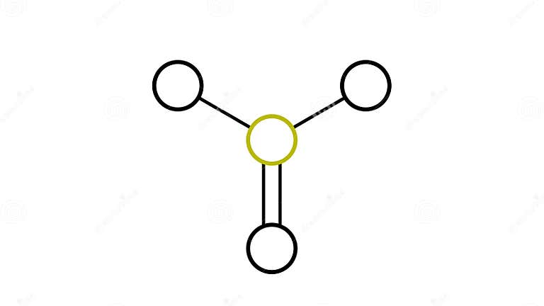 Sulfite Molecule Structural Chemical Formula Ball And Stick Model Isolated Image Sulfite Ion