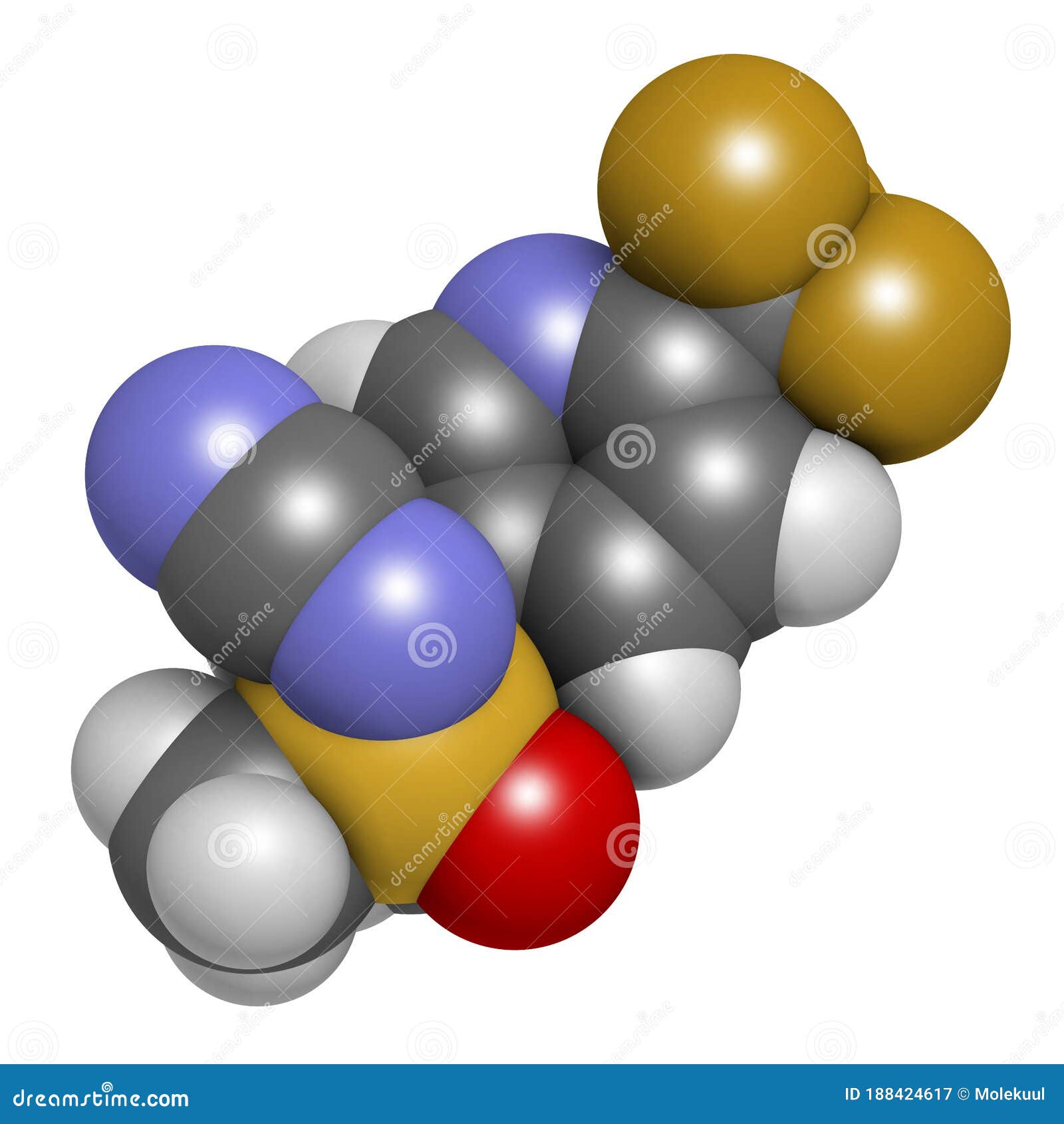 Sulfoxaflor Insecticide Molecule. Stylized Skeletal Formula Chemical ...