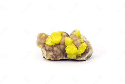 Sulfur stock photo. Image of mineralogy, collection, macro - 17495434