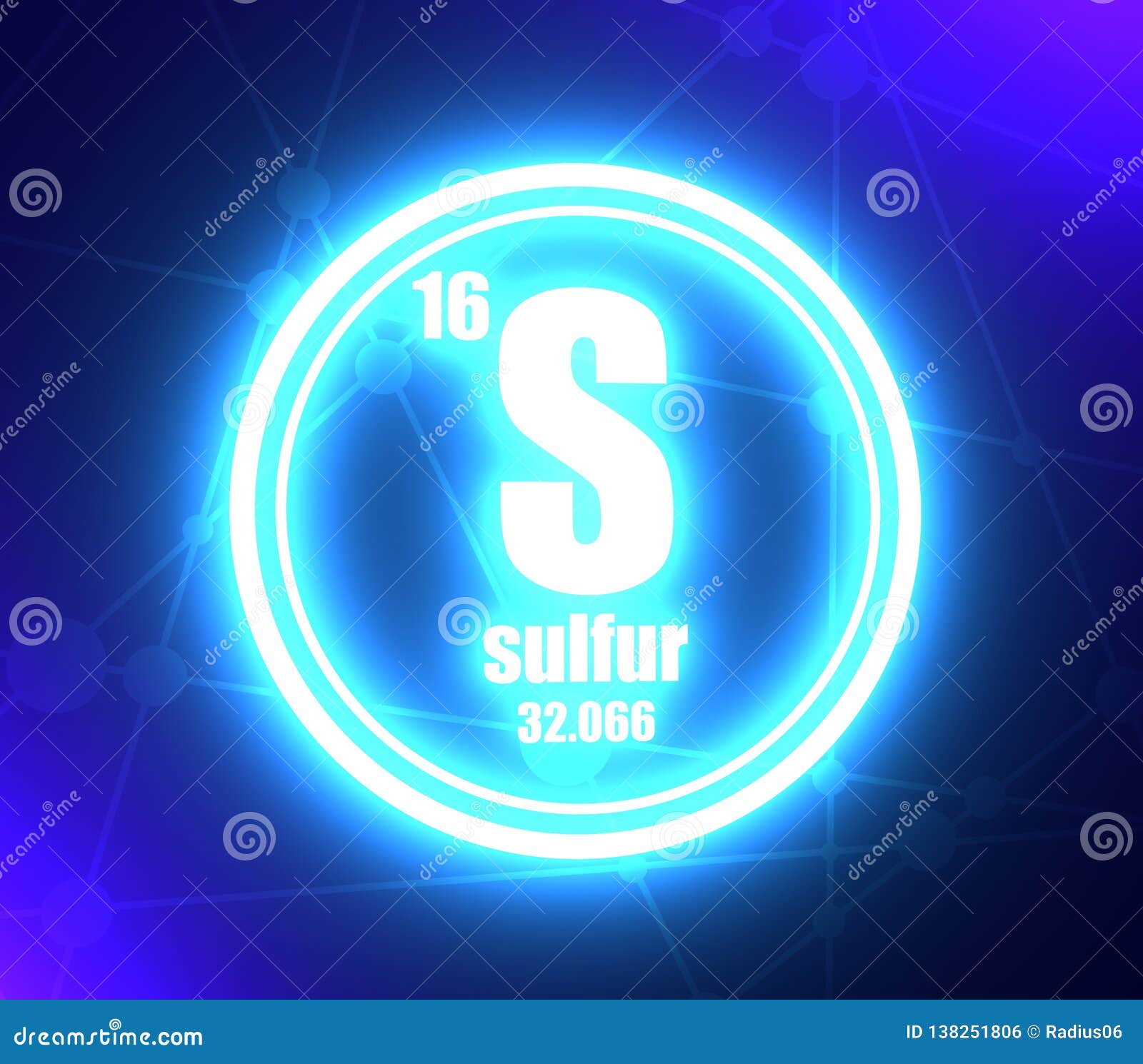 Sulfur chemical element. stock illustration. Illustration of glow ... Sulfur chemical element. stock illustration. Illustration of glow ...