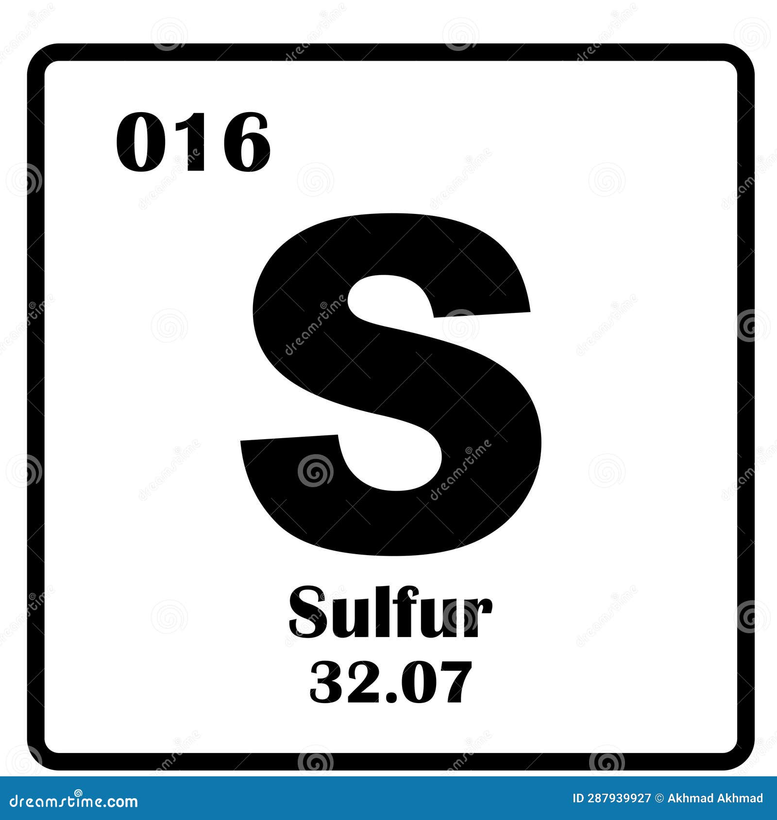 Sulfur element icon stock illustration. Illustration of arrangement ...