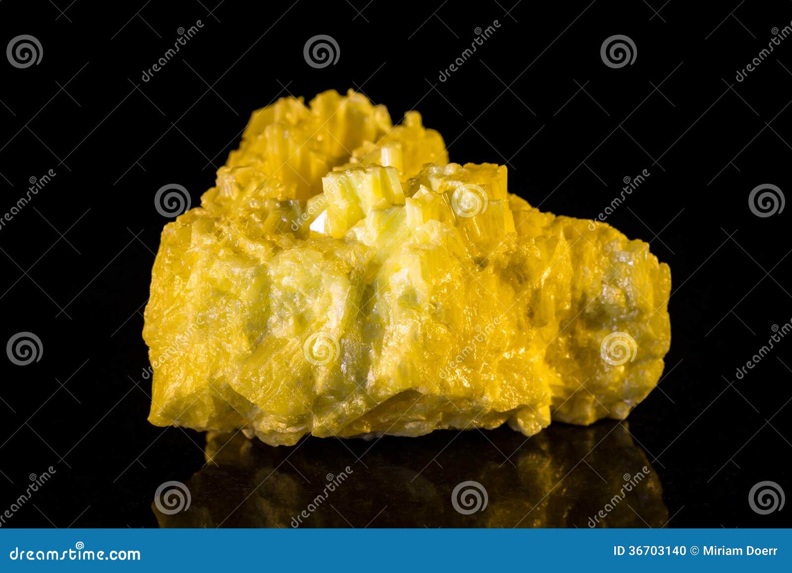Sulfur in front of black stock photo. Image of natural - 36703140
