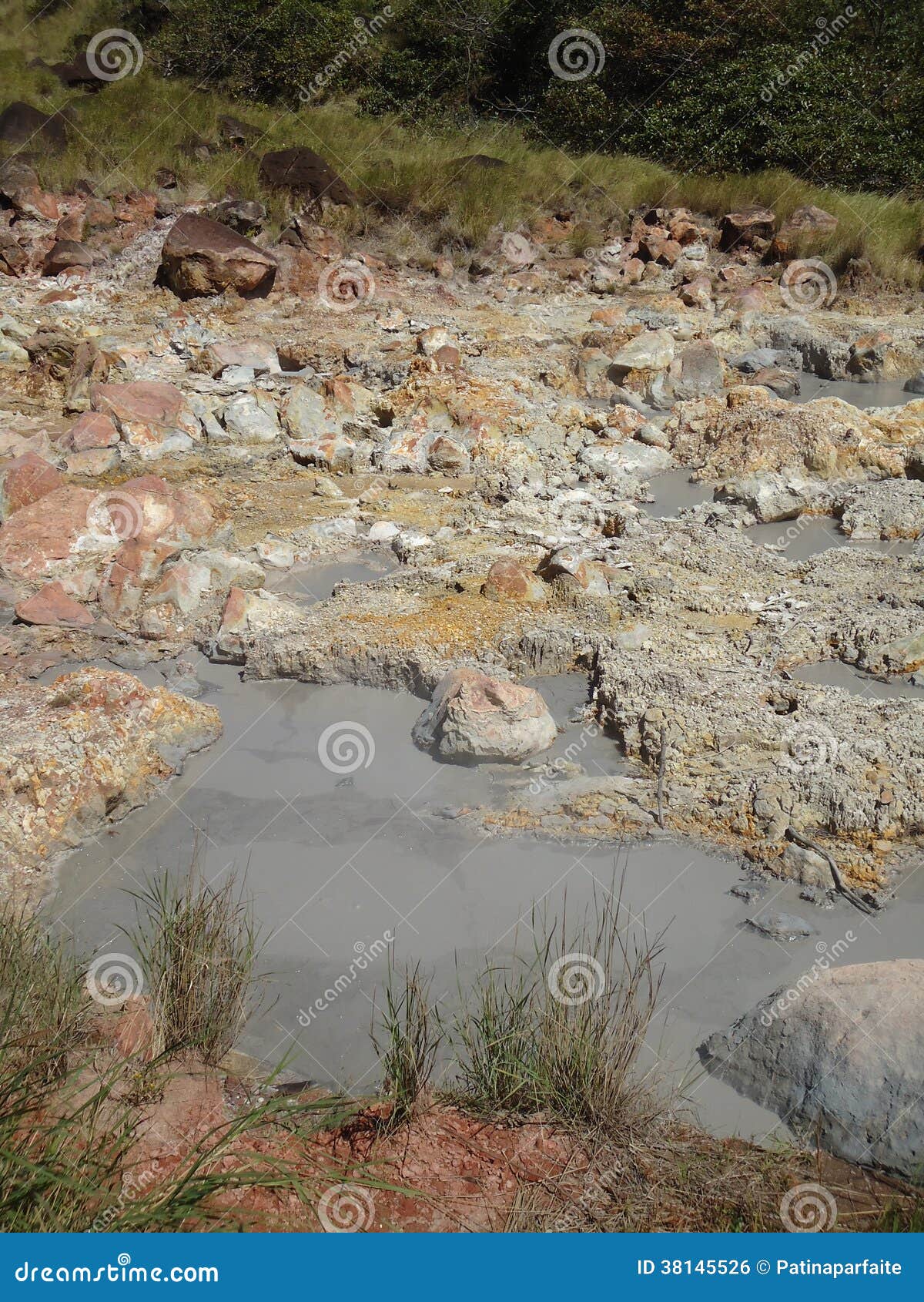 Sulfur Pools at Rincon, Costa Rica Stock Photo - Image of volcano, pool ...