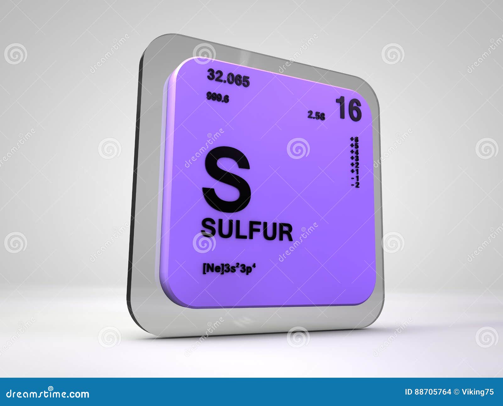 Sulfur Periodic Table Of The Elements Vector Illustration Eps 10 ...