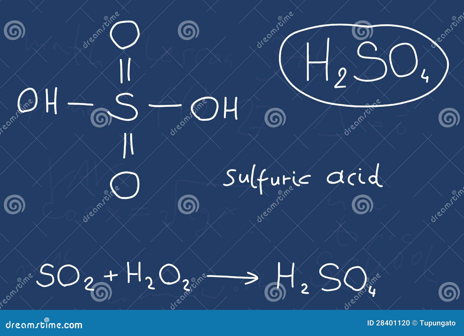 Sulfuric Acid, H2SO4, Ball-and-stick Model, Molecular And Chemical ...
