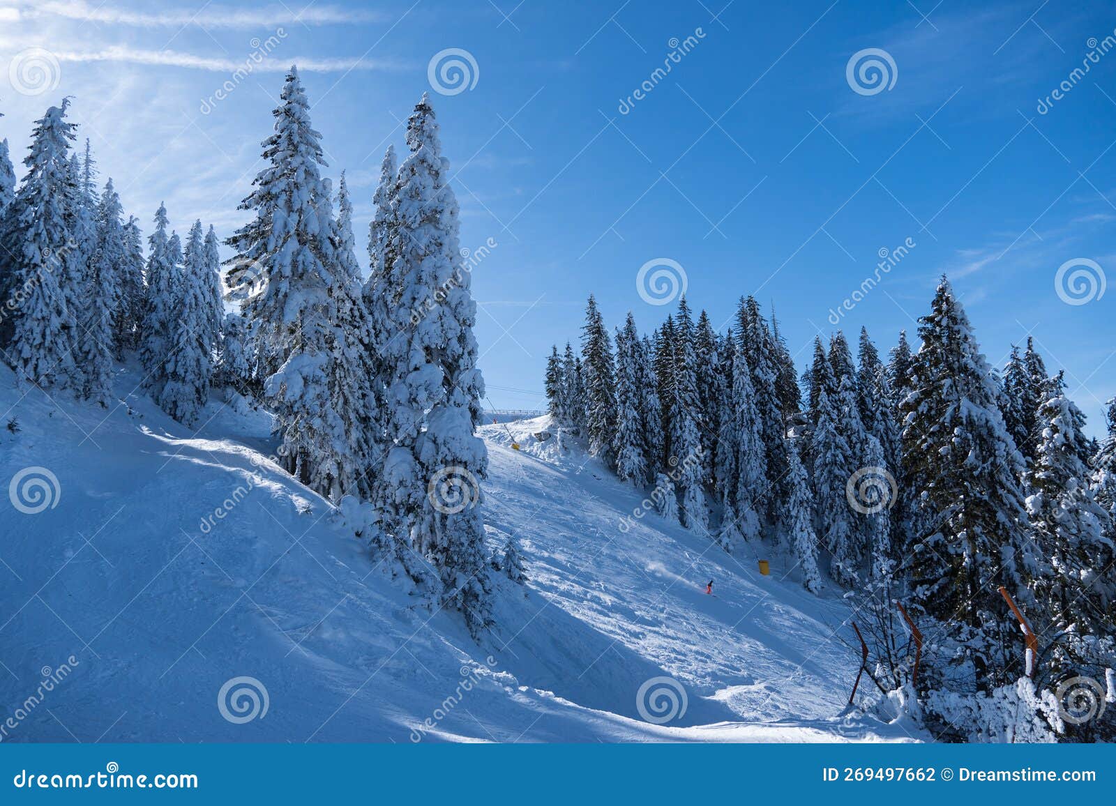 Sulinar Ski Slope, Postavaru Mountains, Romania Stock Photo - Image of ...