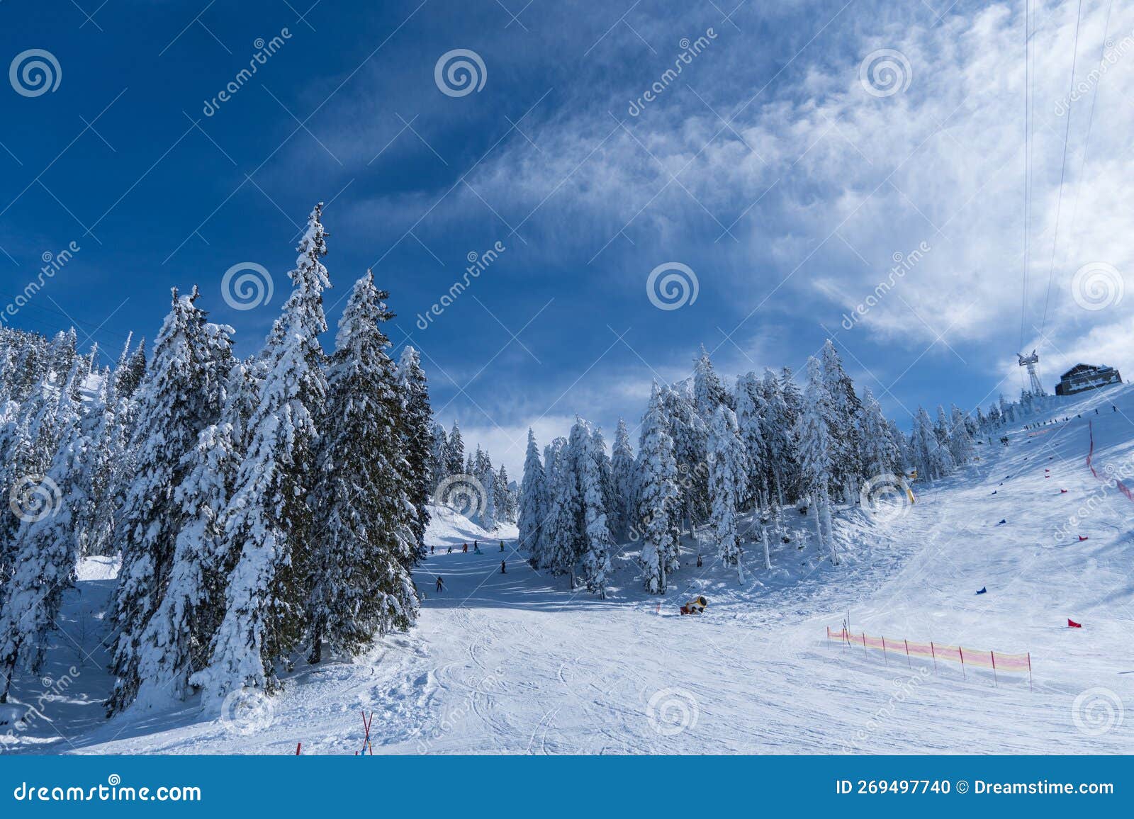 Sulinar Ski Slope, Postavaru Mountains, Romania Stock Photo - Image of ...