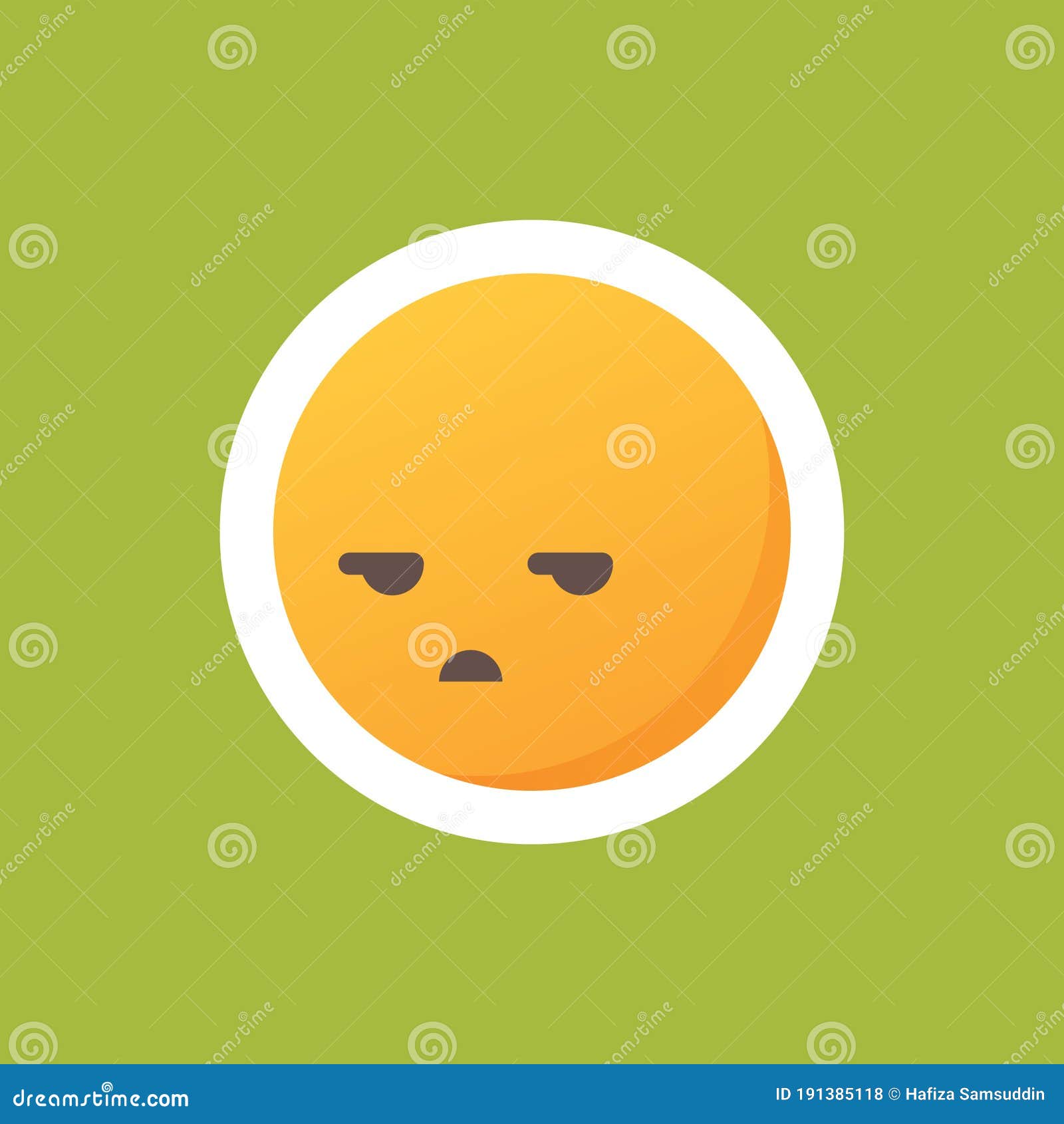 Sticker Sulky Girl. Cartoon Vector | CartoonDealer.com #145573439