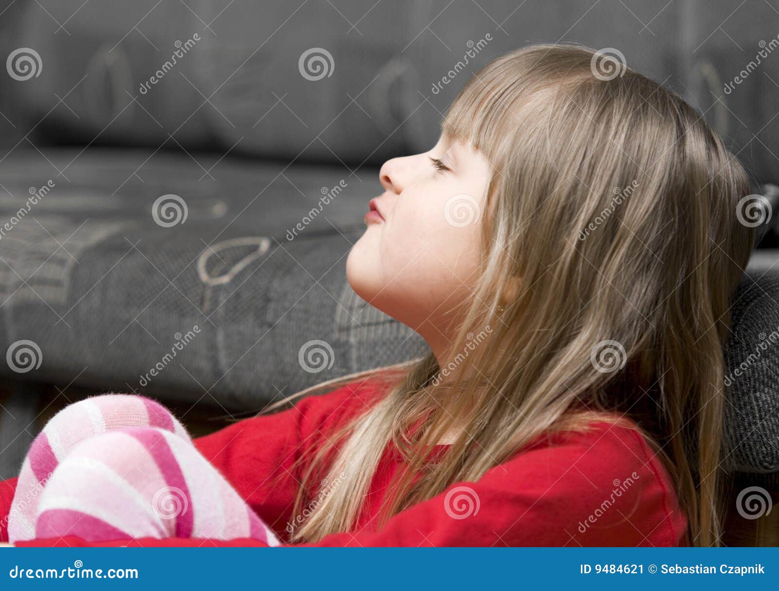 Sulky young girl stock image. Image of unhappiness, view - 9484621