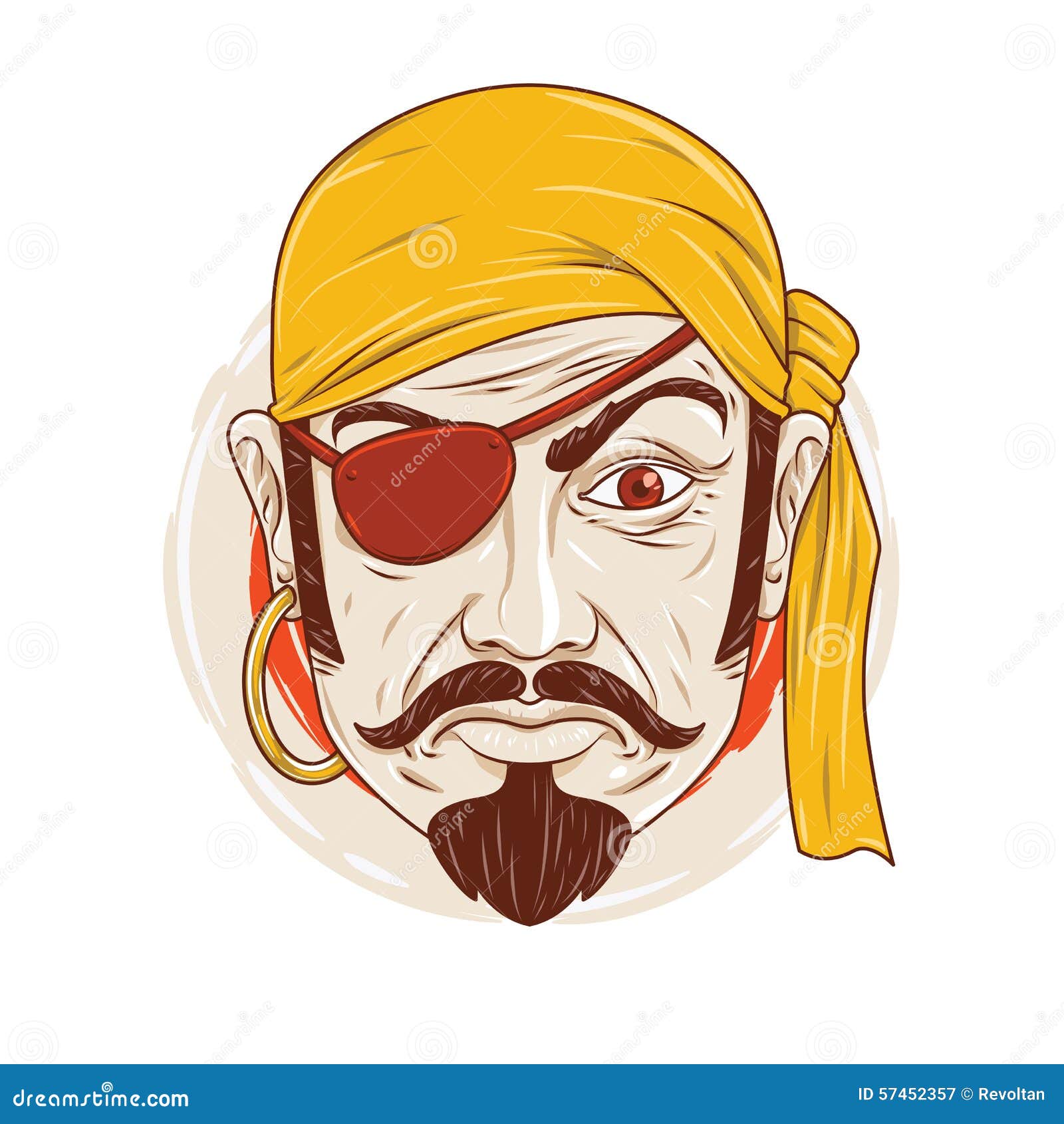 The Sullen Pirate Cartoon Vector | CartoonDealer.com #57452357