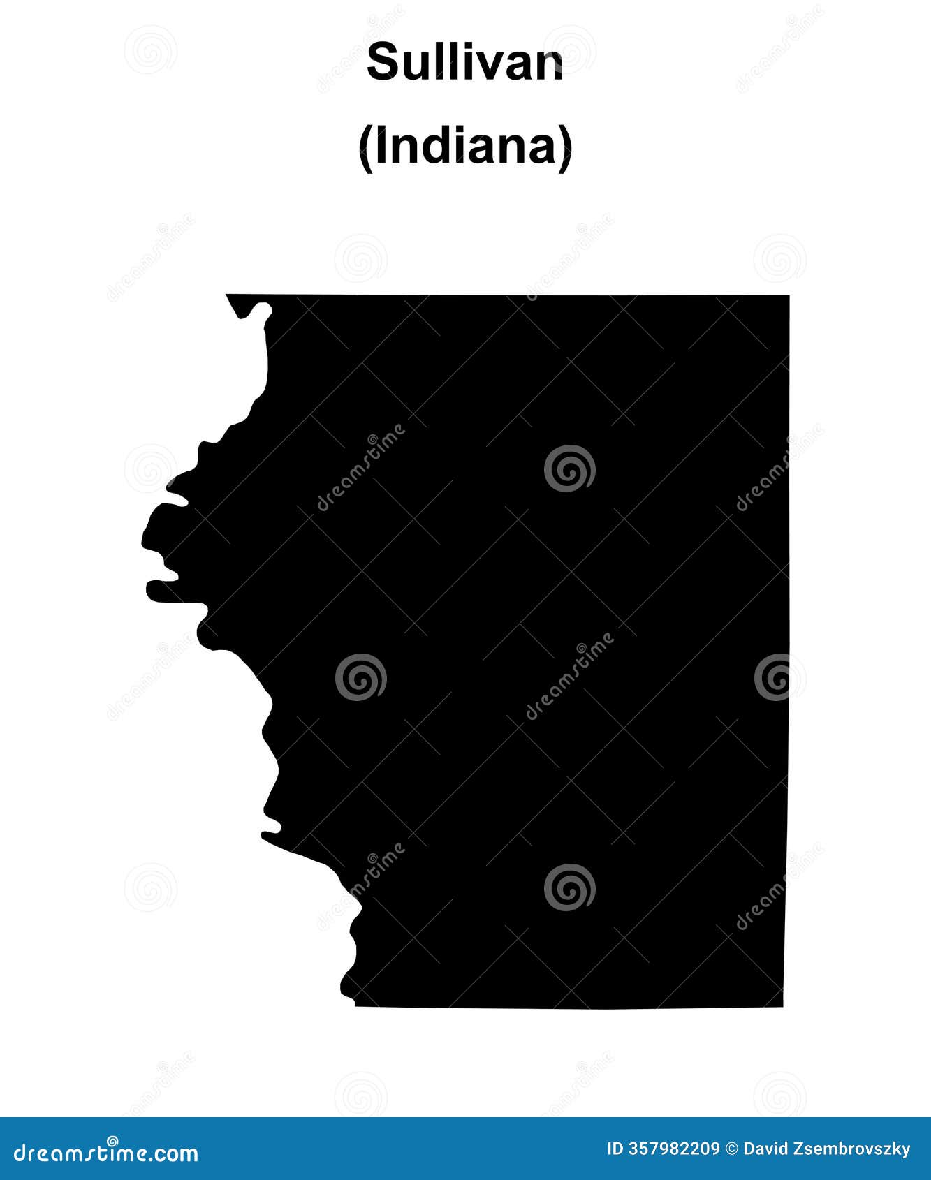 Sullivan outline map stock illustration. Illustration of template ...