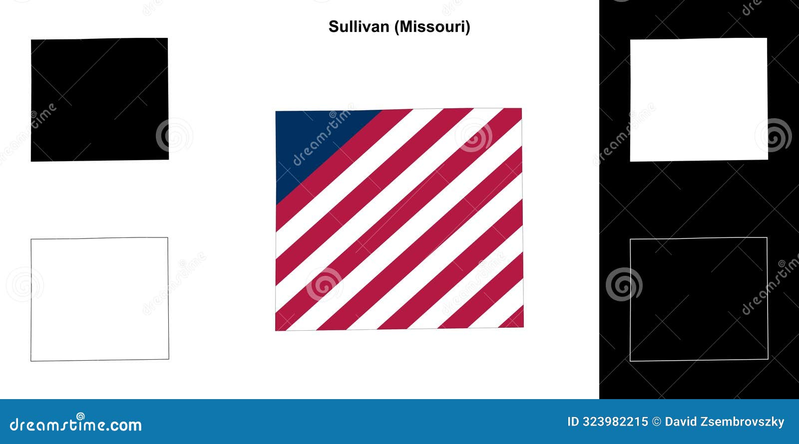 Sullivan Missouri With White Background Cartoon Vector | CartoonDealer ...