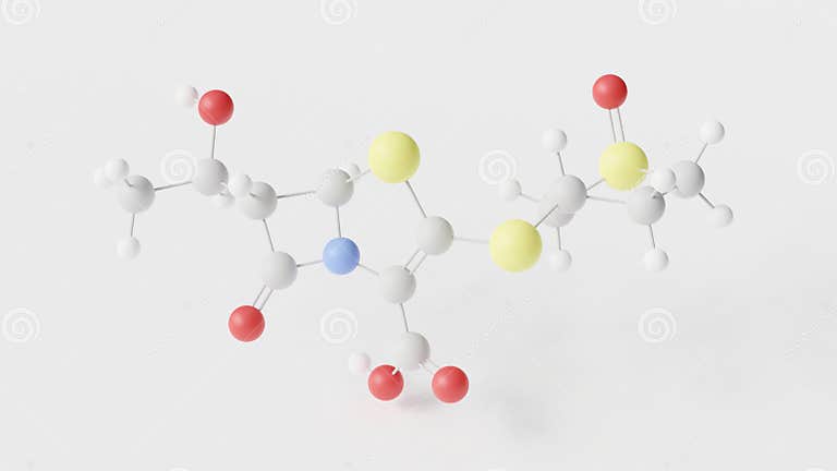 Sulopenem Molecule 3d, Molecular Structure, Ball and Stick Model ...
