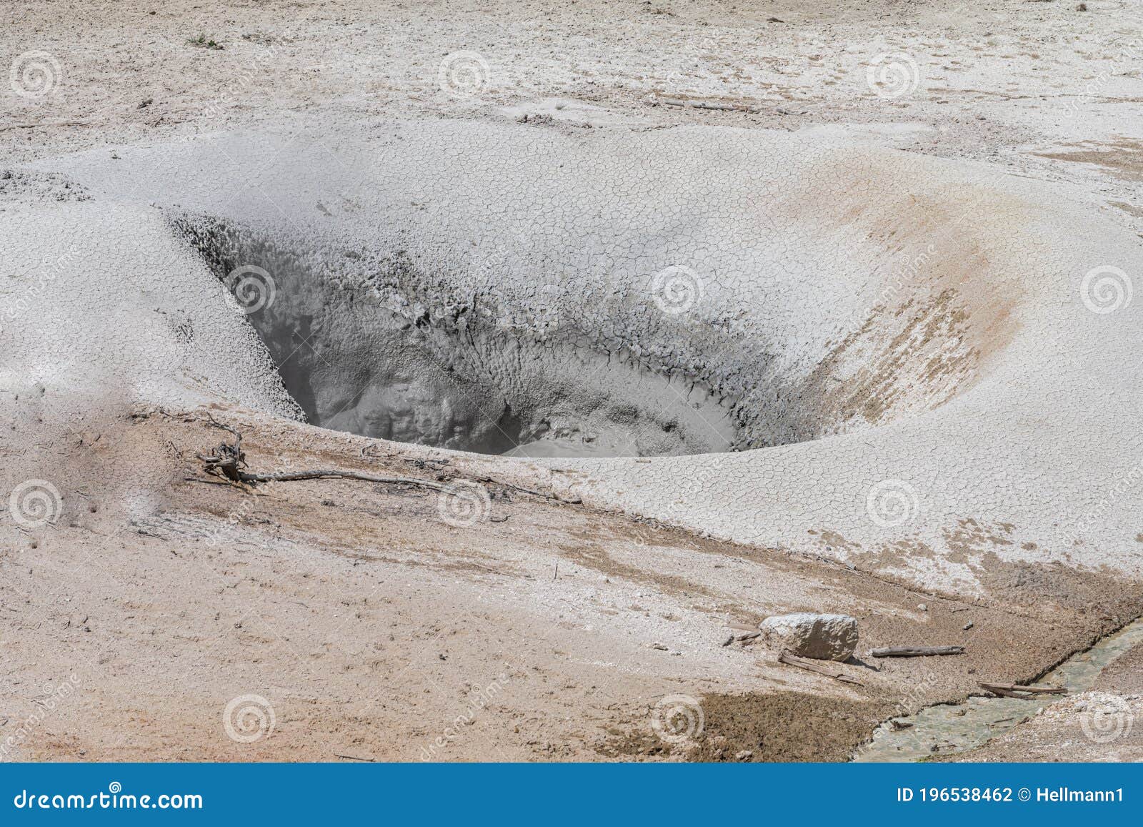 Sulphur Caldron At Yellowstone National Park Stock Photography ...