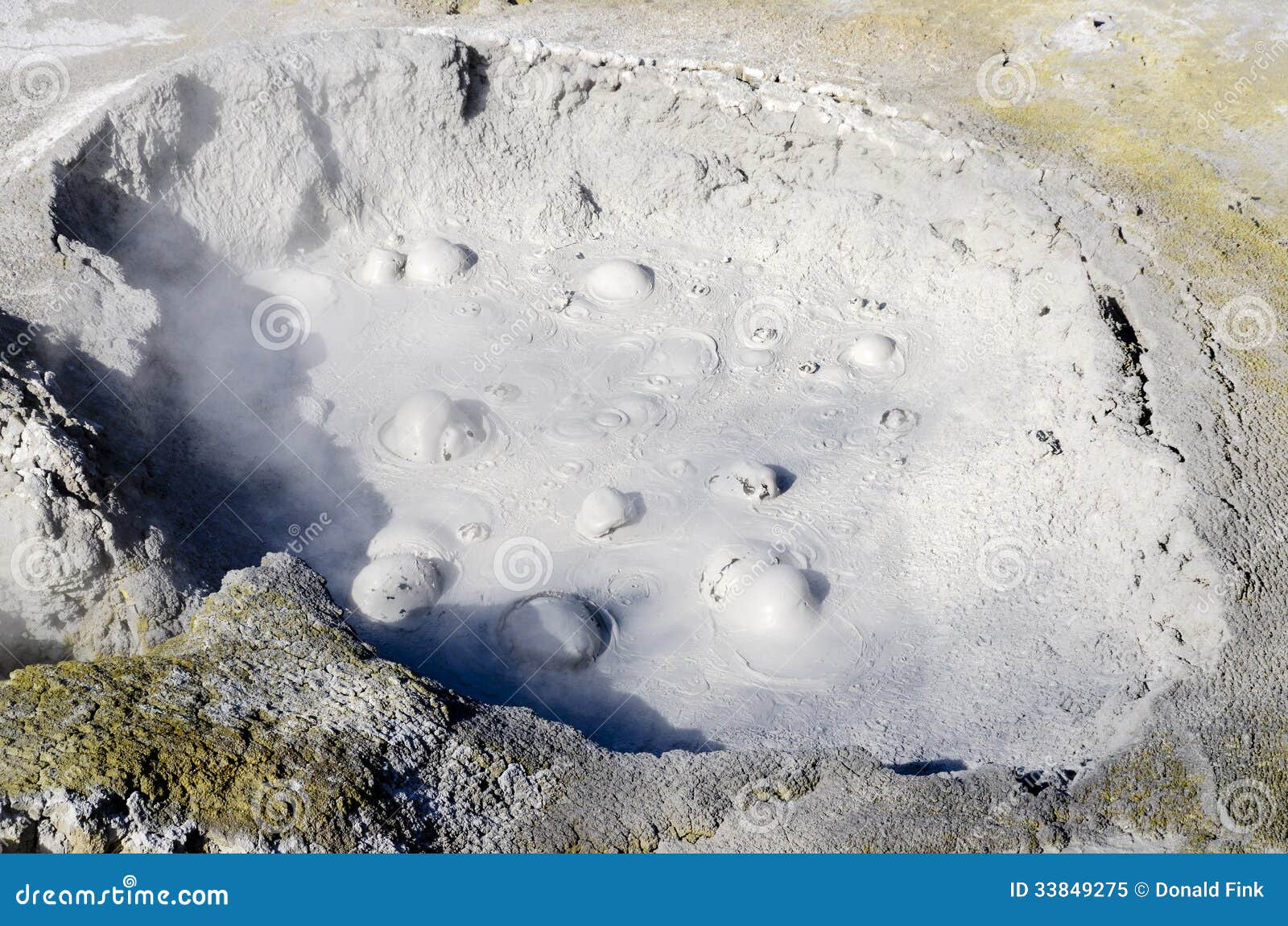 Sulphur Cauldron Yellowstone National Park Stock Image - Image of ...