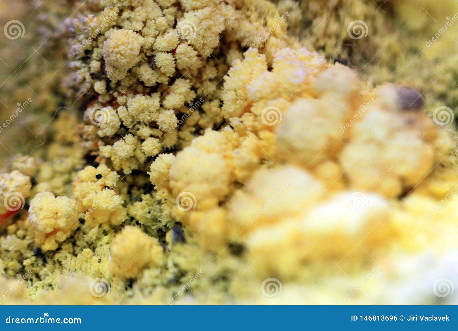Sulphur mineral texture stock photo. Image of closeup - 146813696