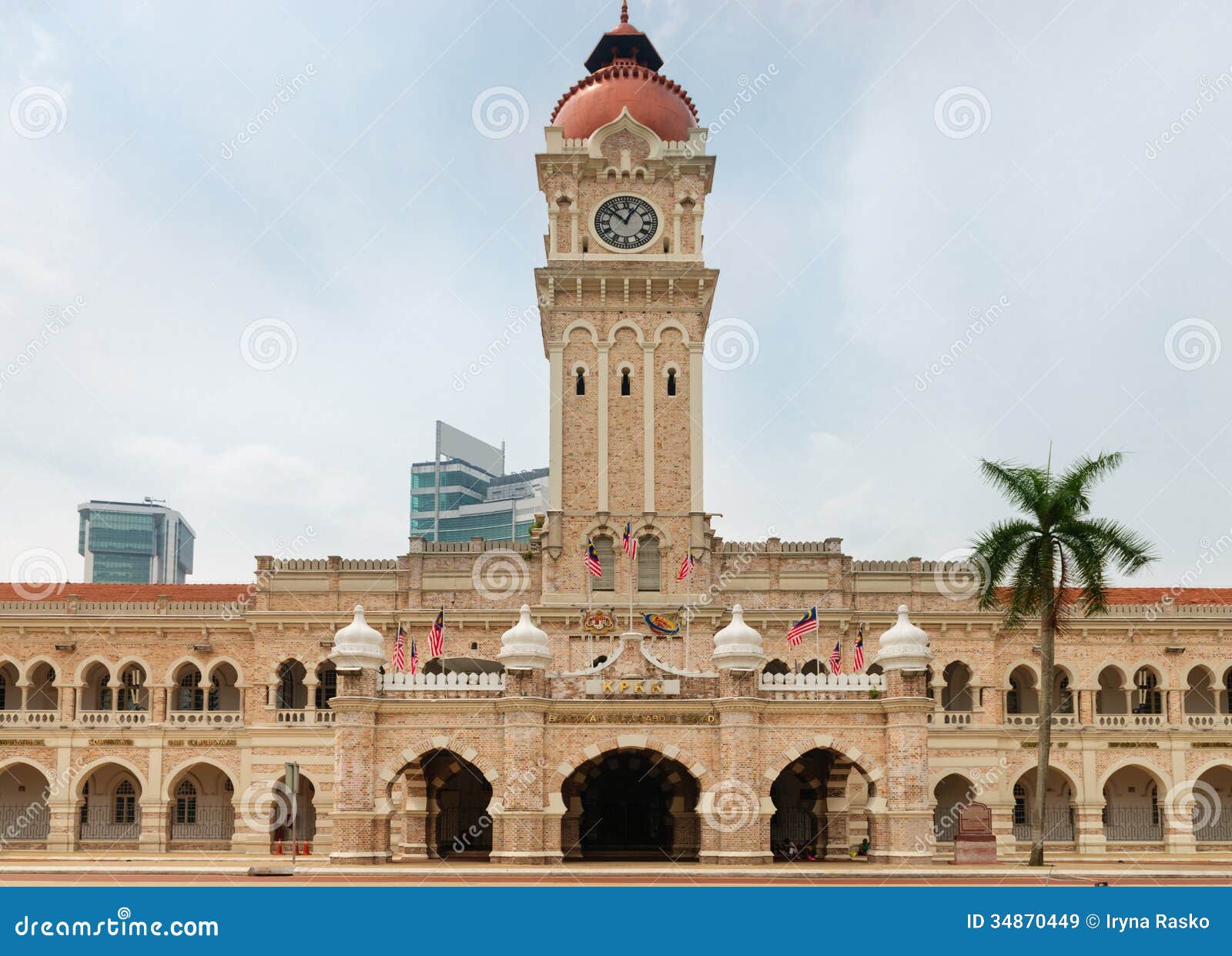 Sultan Abdul Samad Building And The KL Tower Stock Photo ...