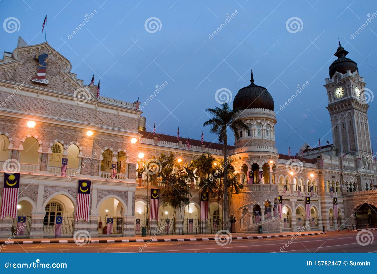 Sultan Abudul Samad Building Stock Image - Image of samad, light: 15782447