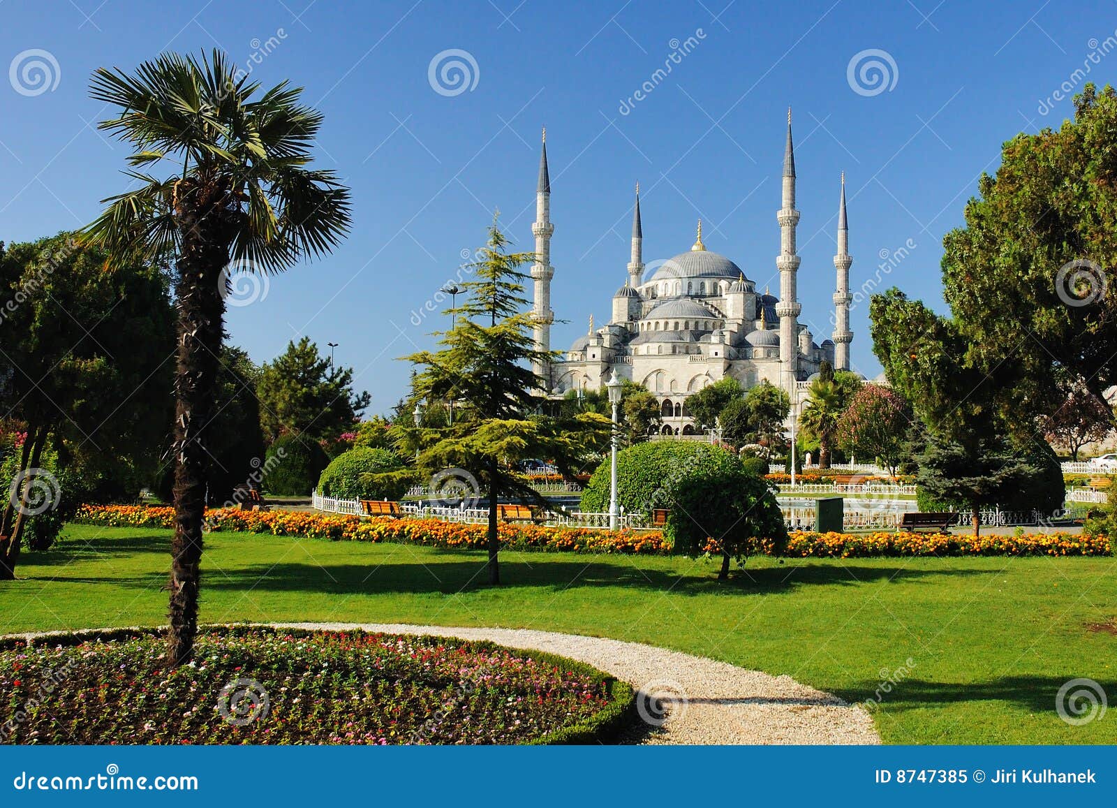Sultan Ahmed (Blue) Mosque stock image. Image of marble - 8747385