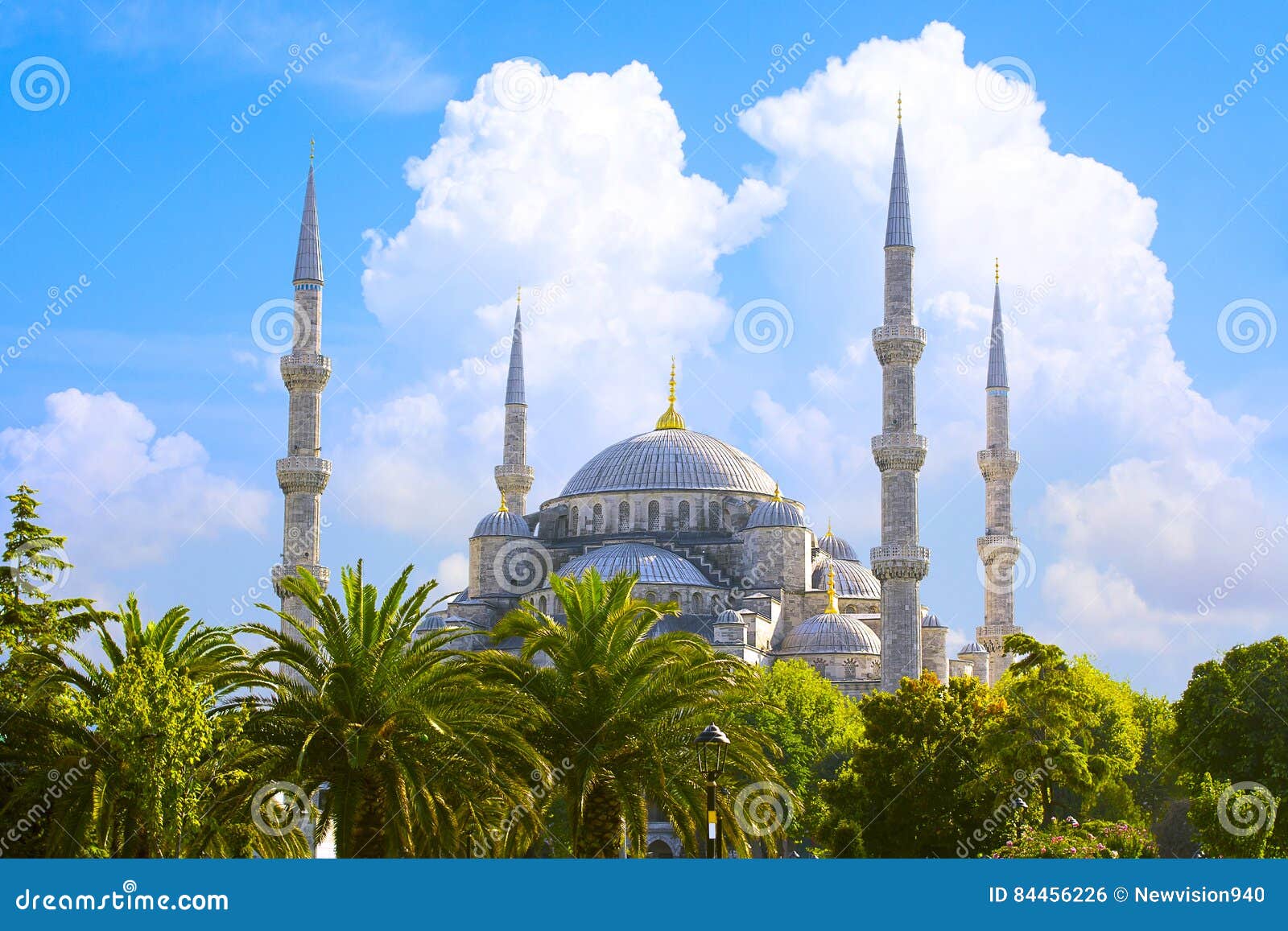 Sultan Ahmed Mosque, Istanbul, Turkey. Stock Photo - Image of east ...