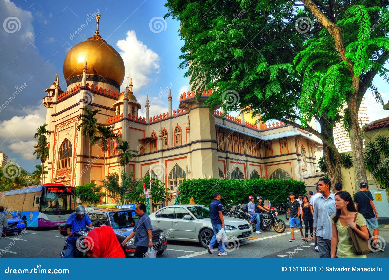 Sultan Mosque, Singapore editorial photo. Image of crossing - 16118381