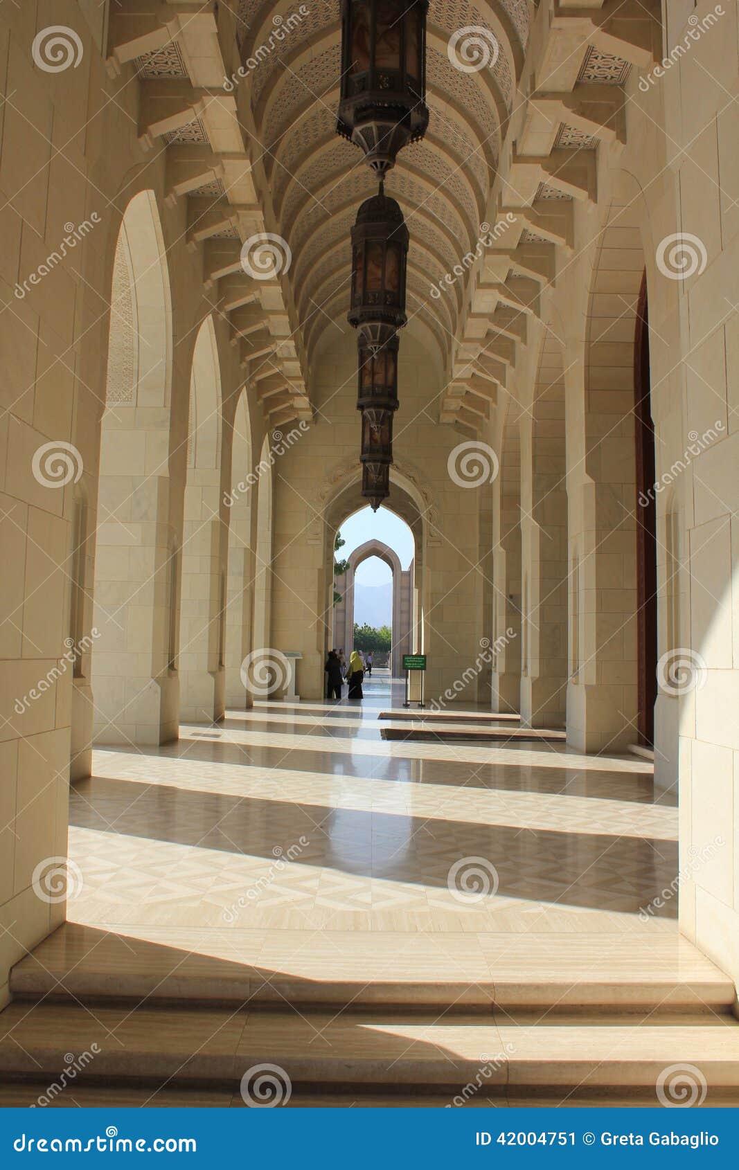 Sultan Qaboos Grand Mosque, External Architecture Detail Stock Image ...