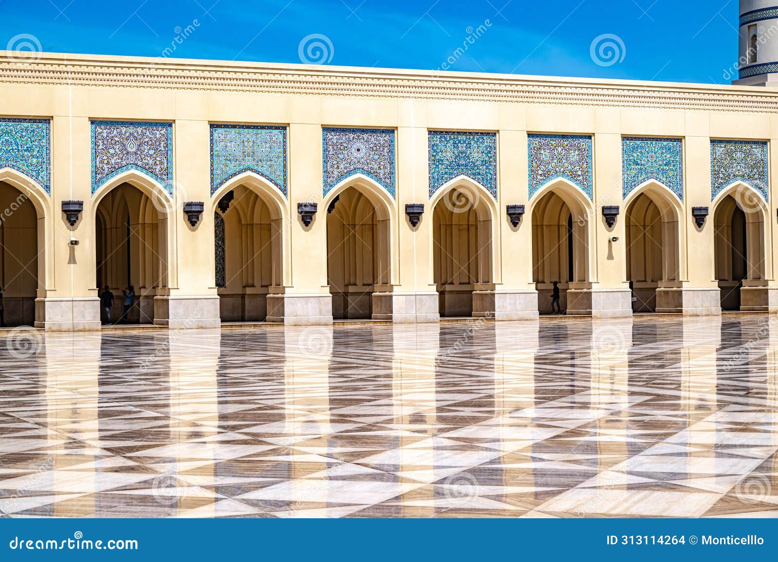 Sultan Qaboos Grand Mosque in Sohar, Oman Stock Photo - Image of ...