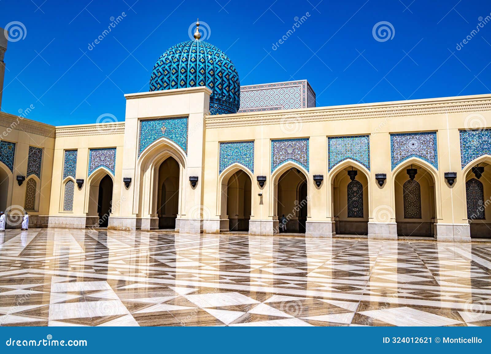 Sultan Qaboos Grand Mosque in Sohar, Oman Stock Image - Image of pray ...