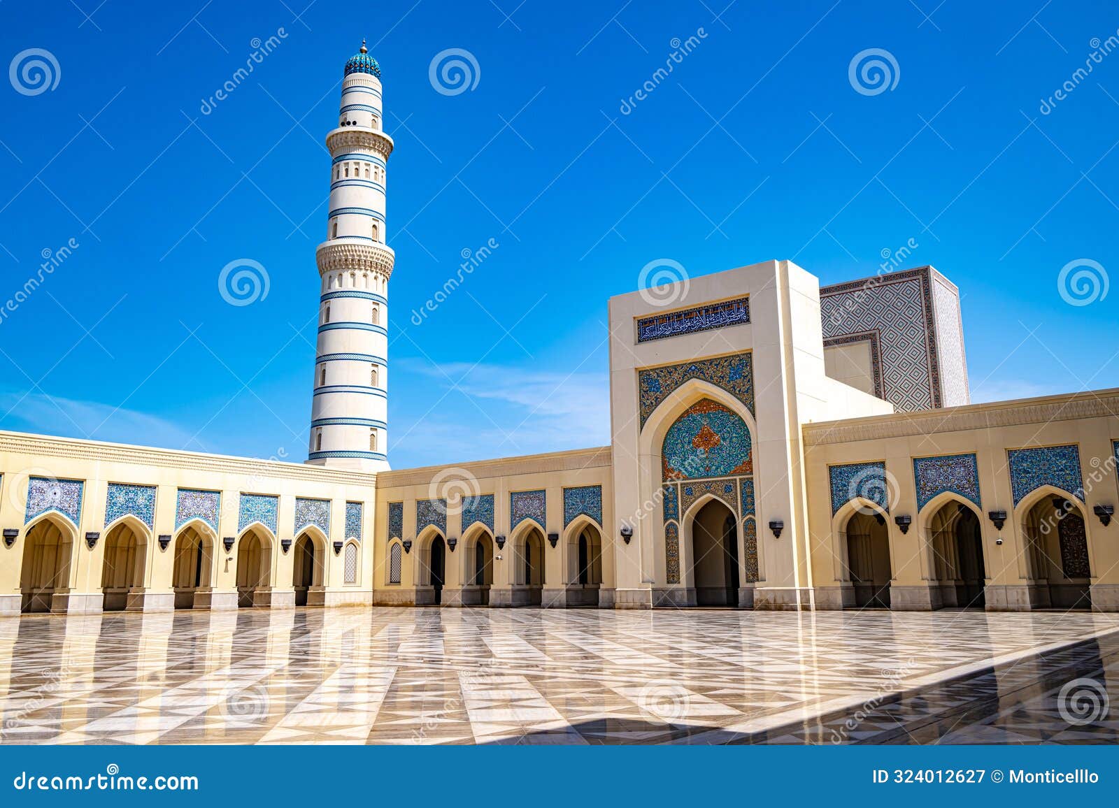 Sultan Qaboos Grand Mosque in Sohar, Oman Stock Image - Image of oman ...