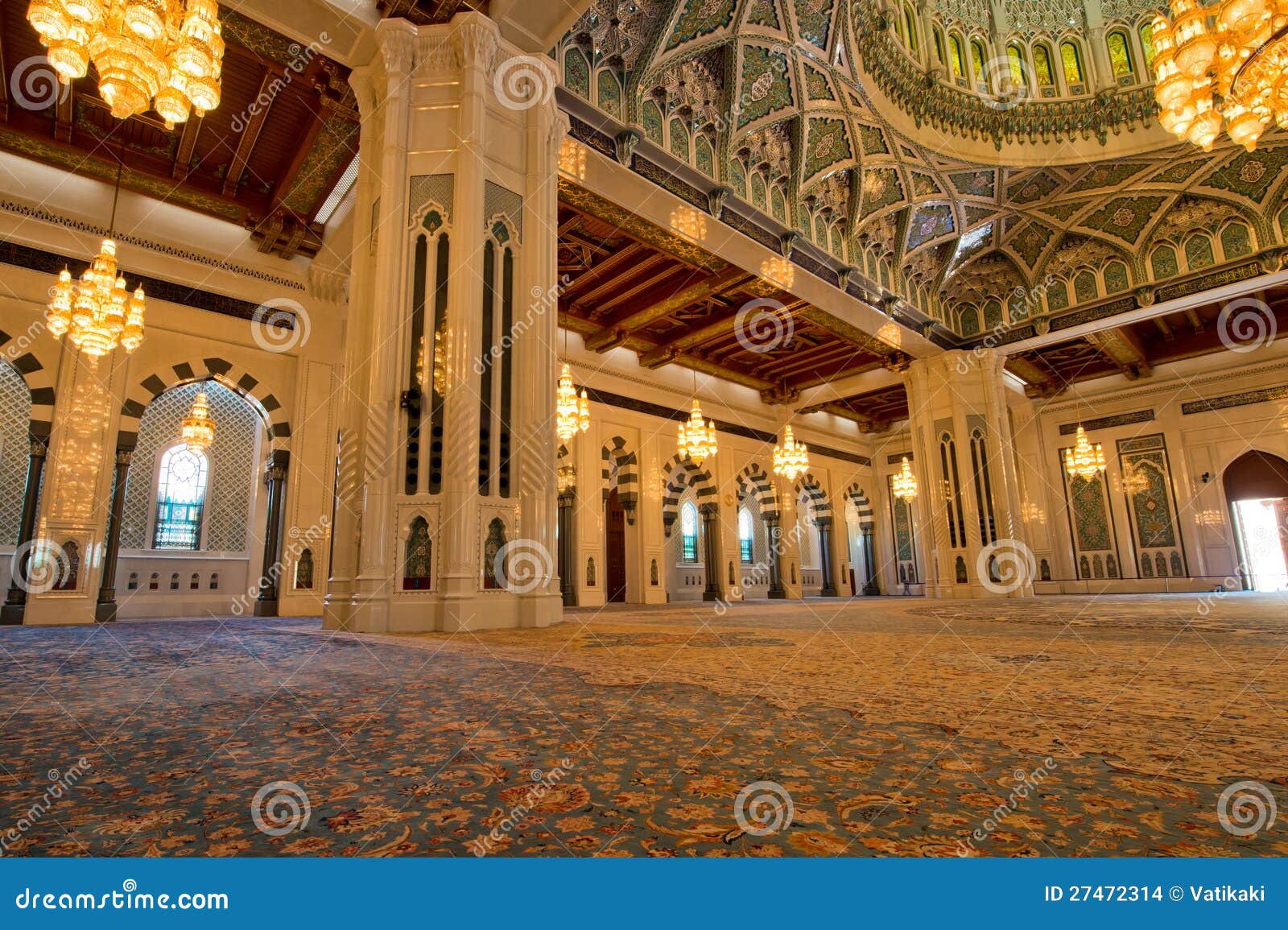Sultan Qaboos Moschee stockfoto. Bild von islamisch, erbe - 27472314