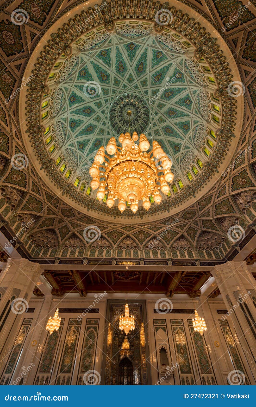 Sultan Qaboos Moschee stockbild. Bild von arabien, araber - 27472321